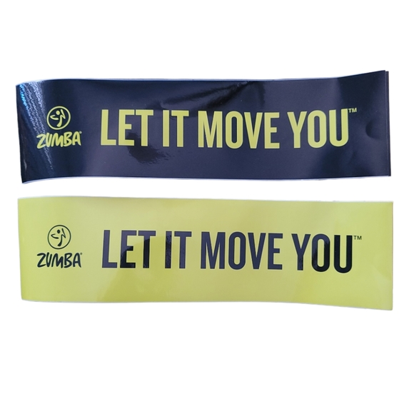 Zumba Fitness | Other | Bumper Stickers Black With Green Lettering ...